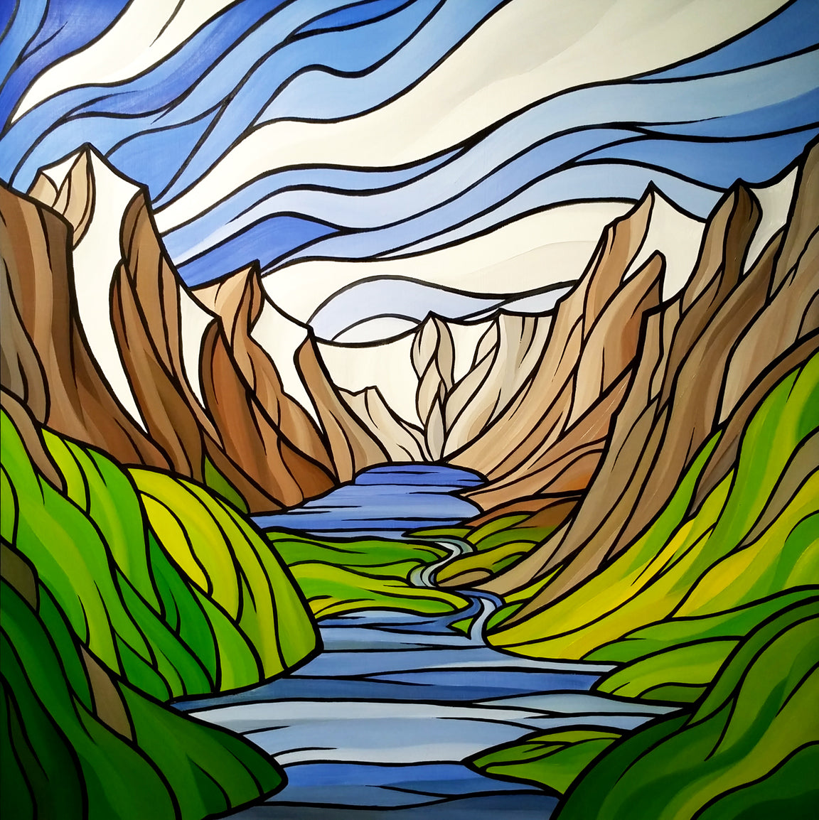 Alpine Cirque – James Weikert Original Art